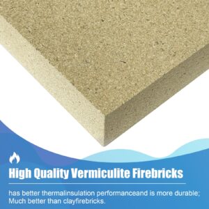 Woodstove Firebricks, Upgrade Fire Bricks Replacement for US Stove FBP6, Size 9" x 4-1/2" x 1-1/4", 6-Pack