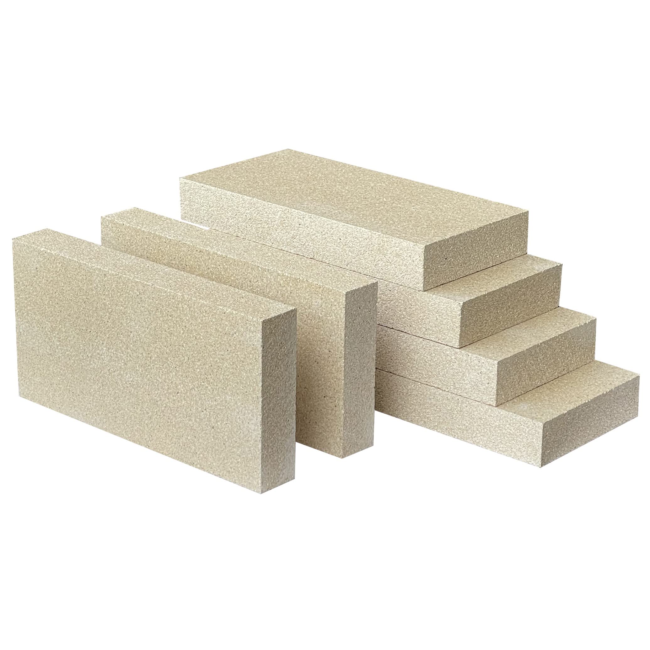 Woodstove Firebricks, Upgrade Fire Bricks Replacement for US Stove FBP6, Size 9" x 4-1/2" x 1-1/4", 6-Pack