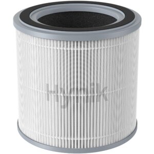 hynik alviera air purifier replacement filter, 3-stage true hepa, high-efficiency activated carbon