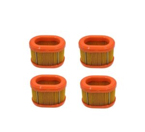 tenomal 4 pack 790166 oval air filter cartridge replace b&s 5404 5404h 5404k 790166 100-834 30-123 fits b&s 093302 093312 093332 for 3.5-4 gross hp 275-525 series engines