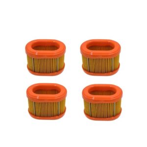 TENOMAL 4 Pack 790166 Oval Air Filter Cartridge Replace B&S 5404 5404H 5404K 790166 100-834 30-123 Fits B&S 093302 093312 093332 For 3.5-4 gross HP 275-525 Series Engines