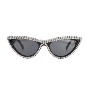 fuprecious cat eye sunglasses cute trendy for women bling fun rhinestone crystal sun sades