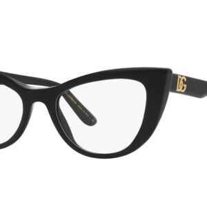 Dolce & Gabbana DG3354-501 Eyeglass Frame Black w/Demo Lens 54mm