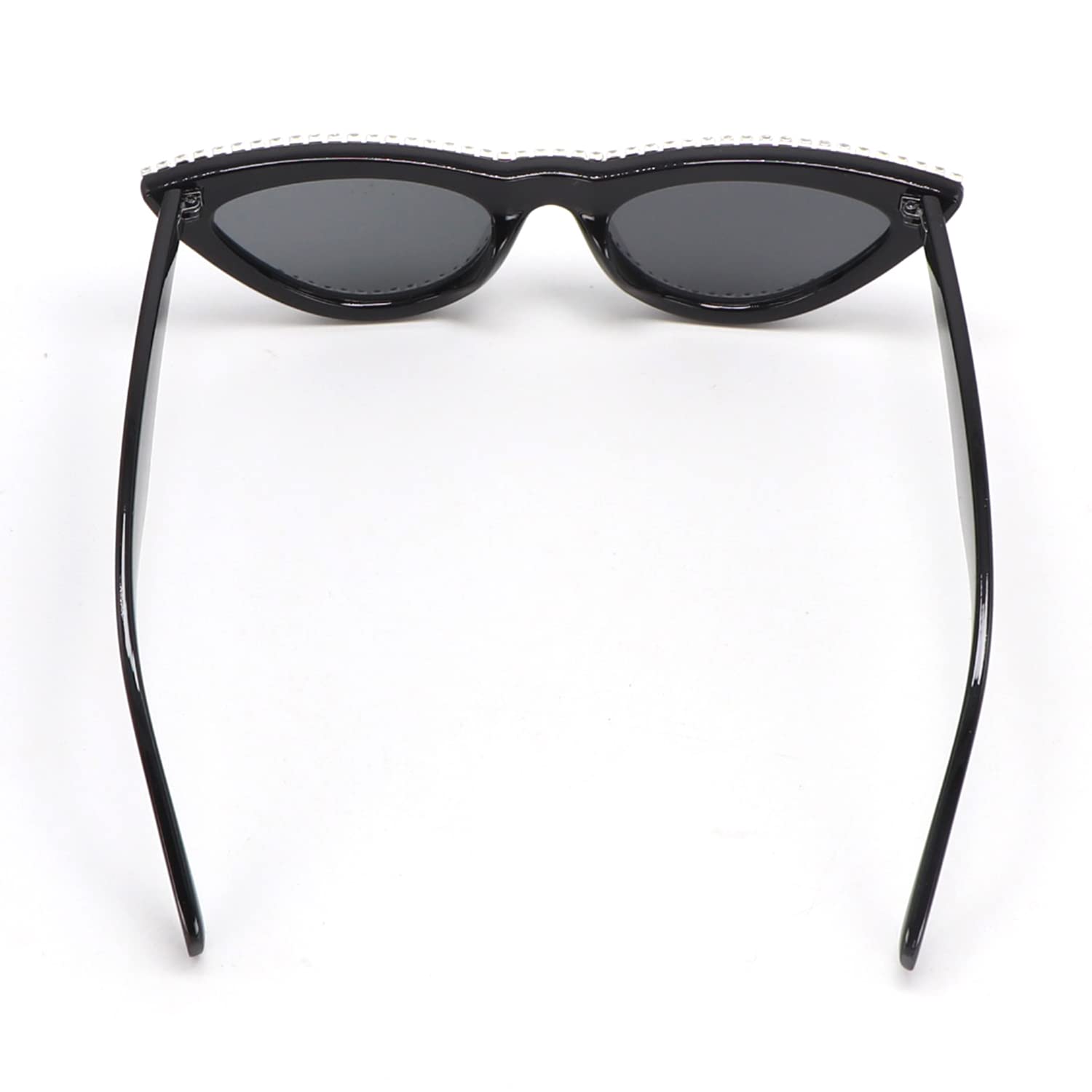 FUPRECIOUS Cat eye sunglasses Cute Trendy for Women Bling Fun Rhinestone Crystal Sun Sades