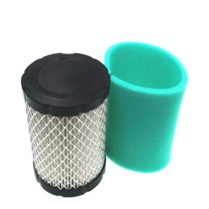 TENOMAL 3 Pack MIU14395 Air Filter With Pre Filter Replace John Deere GY21435 MIU13038 MIU13963 Fits D100 D105 D110 D130 Z225 Z235 Z255 X124 L105 L107 E100 E120 E130 Husqvarna YTA22V46 YTH24V48