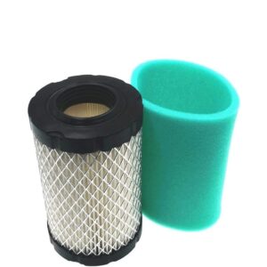 TENOMAL 3 Pack MIU14395 Air Filter With Pre Filter Replace John Deere GY21435 MIU13038 MIU13963 Fits D100 D105 D110 D130 Z225 Z235 Z255 X124 L105 L107 E100 E120 E130 Husqvarna YTA22V46 YTH24V48