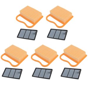 labwork 4238 141 0300 5 Packs Air Filter Set with 4238 140 1800 Pre Filter Replacement for Stihl TS410 TS420 4238-140-4402 4238 140 1800