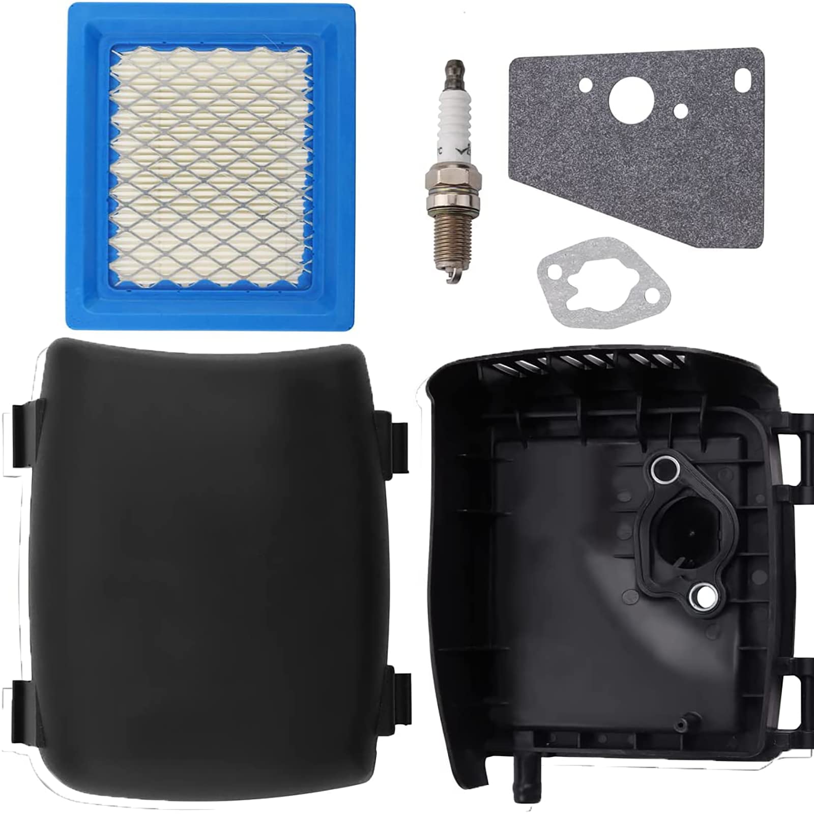 Jinerdony 14 743 03-S 14 083 22-S Air Filter Cover Base Cleaner Kit compatible with Kohler XT650 XT675 XTX650 XTX675 Toro 22" Recycler Mower 20377 20378 20371, 14 096 133-S Cover 14 094 32-S Base