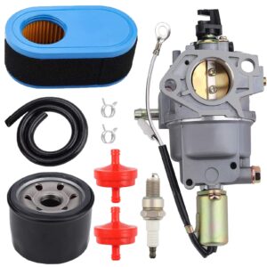 jinerdony 951-12771a carburetor 951-12690 oil filter 951-12260 air filter kit compatiable with mtd 751-12771a 751-12771 751-12823 951-12823 craftsman lt3800 lt4200 lt1500 lawn tractor