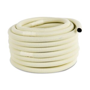 flehomo 50 ft universal drain hose for mini split air conditioner heat pump systems, 5/8 id uv resistant air conditioner drain line pipe