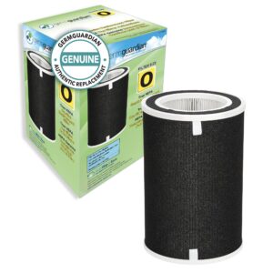 germguardian filter o hepa pure genuine air purifier replacement filter, removes 99.97% of pollutants for germguardian air purifier ac5109w, black, flt5100