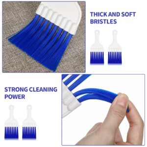 4 Packs Air Conditioner Condenser Cleaning Brush Refrigerator Coil Brush HVAC Coil Cleaner Brush Small Plastic Whisk Brush (Blue)