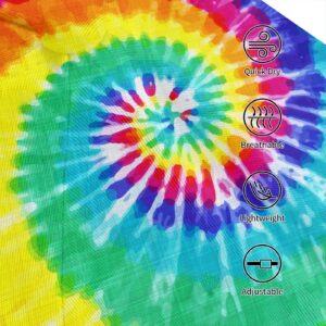 BCQJNB Tie Dye Rainbow Baseball Cap Snapback Hats Adjustable Trucker Hat for Men Women