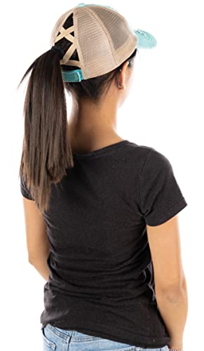 Funky Junque Criss Cross Hat Womens Saying Baseball Hat - Tequila, Lime, and Sunshine - Mint