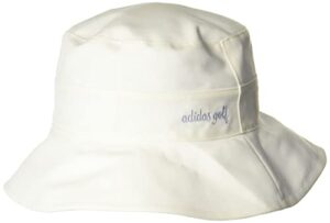 adidas reversible ponytail sun bucket hat, white, one size