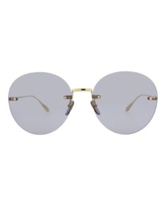 gucci round/oval sunglasses gold gold violet luxury eyewear made in japan metal frame designer fashion for everyday luxury