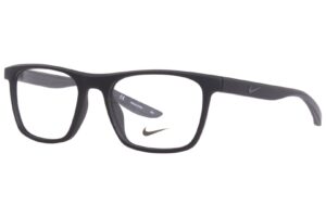 nike 7039 001 eyeglasses matte black full rim rectangle shape 52mm