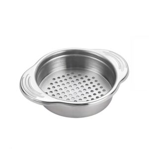 stainless steel food can strainer sieve metal tuna press filter canning lid colander oil drainer kitchen tools for beans vegetables