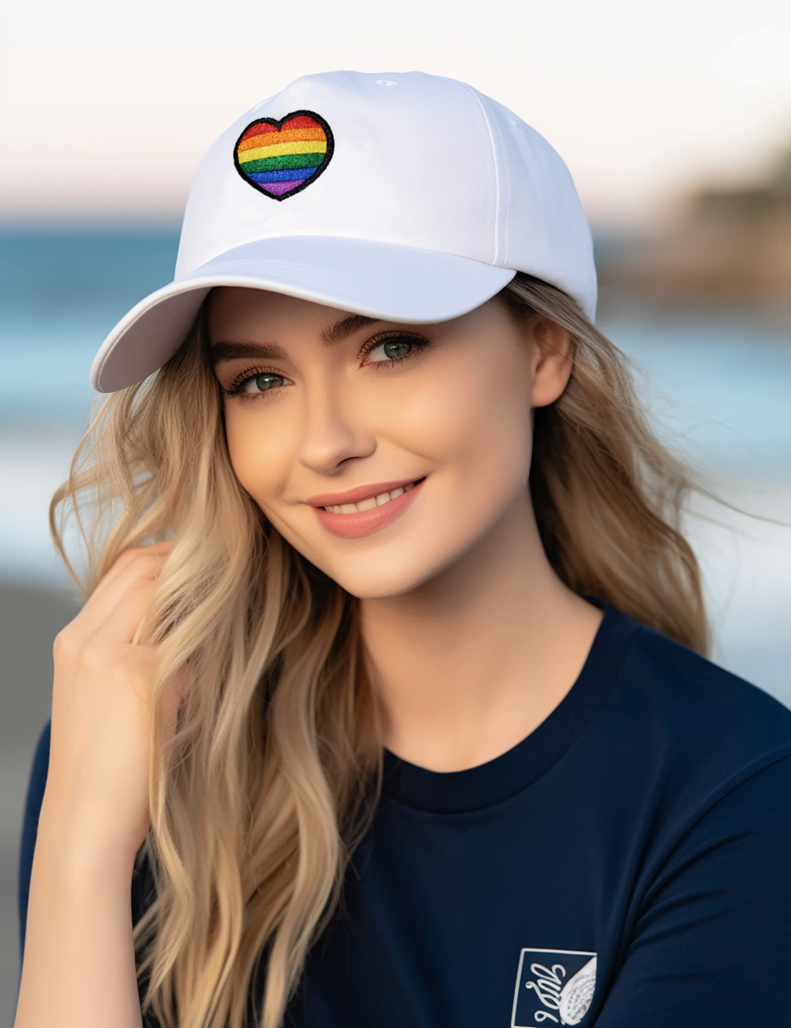 Giavuwn Embroidered Pride Hat LGBT Cap Low Profile Distressed Dad Hat