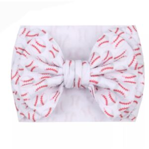 j&j boutiques baseball 7'' bow headwrap