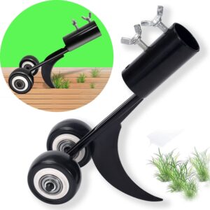 crevice weeding tools with wheels, stand up weeding tools for garden patio backyard lawn sidewalk driveways weeds.