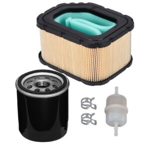 hifrom 063-8080-00 air filter pre cleaner with oil fuel filter tune up kit compatible with bad boy zt czt mowers with kohler engine 2013 & older 27 hp