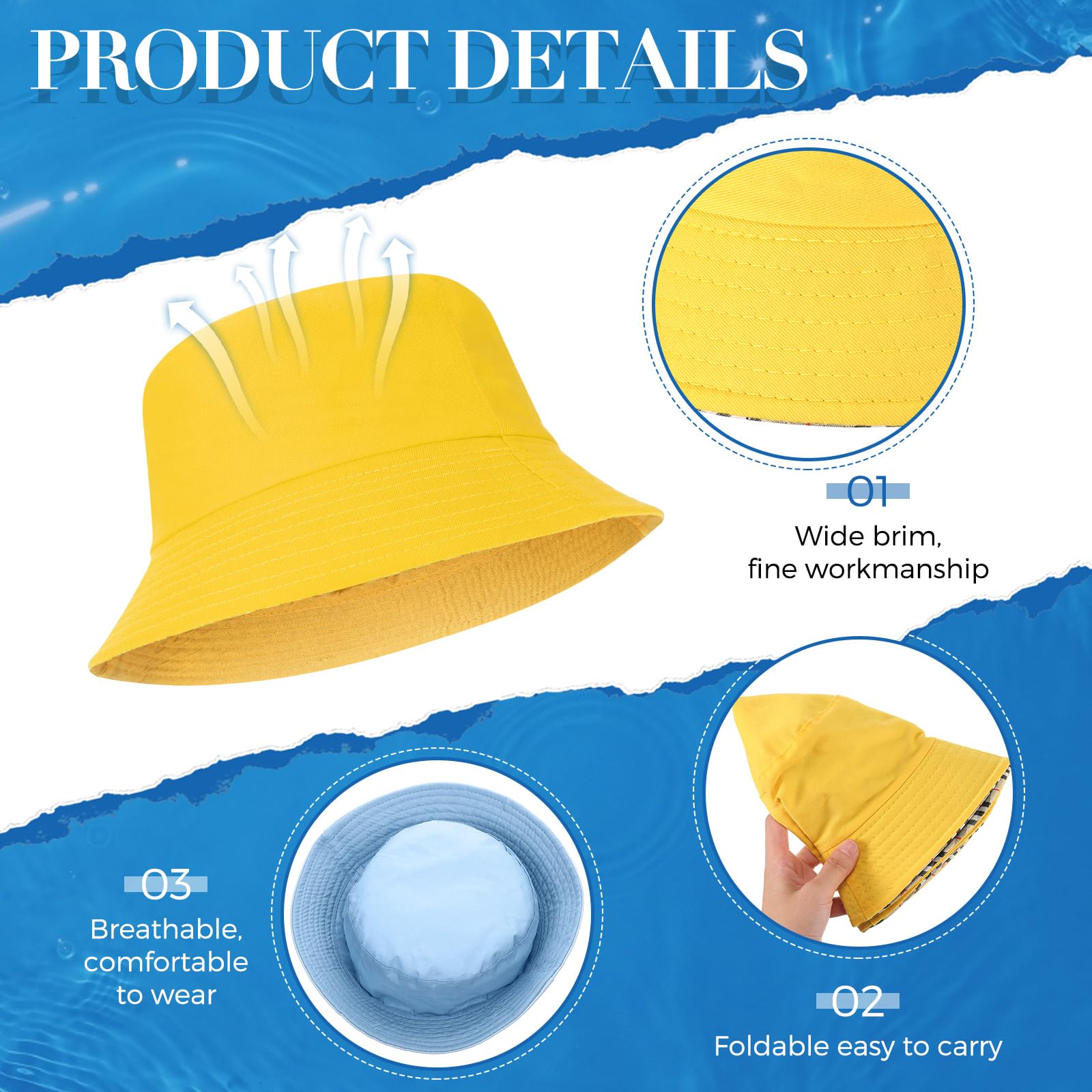 Zhanmai 24 Pack Bucket Hat for Women Summer Travel Beach Hats Packable Outdoor Fishing Hats Unisex Fisherman Cap Headwear for Men Women, Colorful