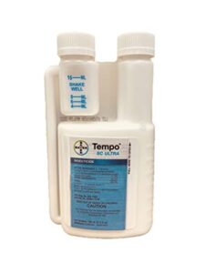 tempo sc ultra by bayer: broad-spectrum insecticide, 11.8% beta cyfluthrin for fast knockdown & long-lasting control, 240ml.