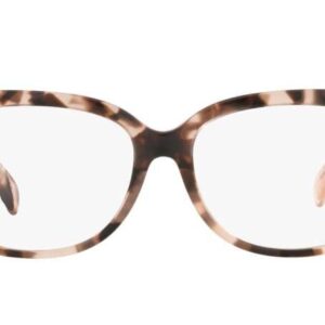 Michael Kors Eyewear Women's MK4091 Palawan Square Prescription Eyewear Frames, Pink Tortoise/Demo Lens, 54 mm