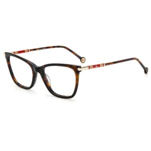 carolina herrera ch 0028 havana 53/18/145 women eyewear frame