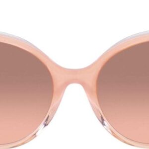 Tiffany & Co. Woman Sunglasses Milky Pink Gradient Frame, Pink Gradient Dark Brown Lenses, 55MM