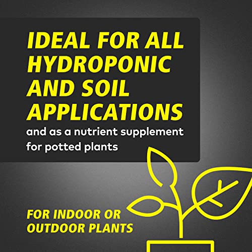 General Hydroponics FloraSeries Hydroponic Nutrient Fertilizer System Trial Pack with FloraMicro, FloraBloom and FloraGro, 1 qt.