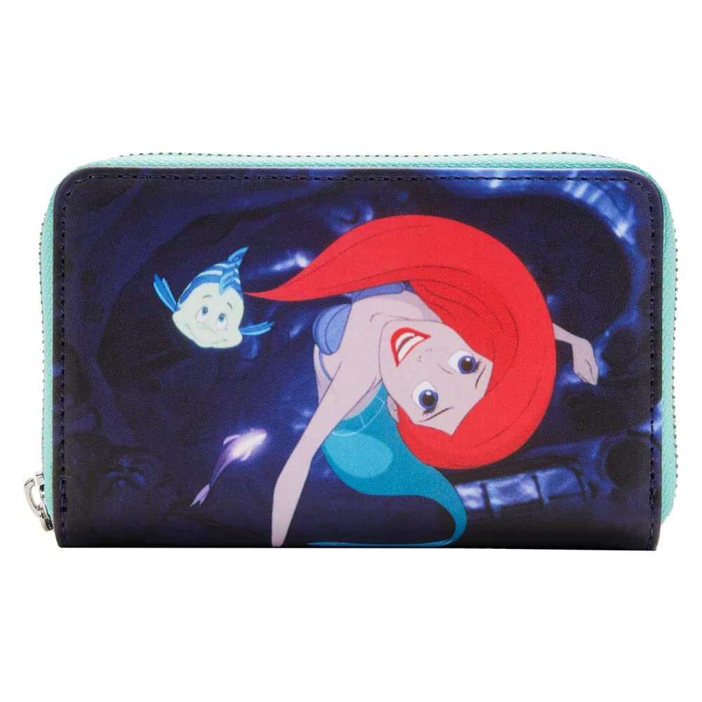 Loungefly Disney The Little Mermaid Princess Scenes Series Zip Around Wallet