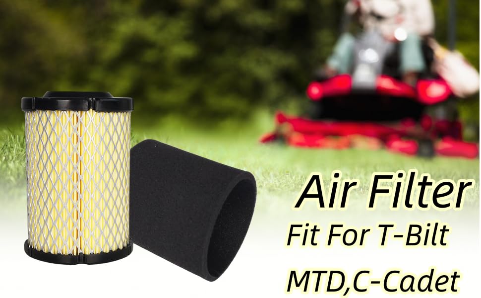 Arpisziv Air Filter 737-05129 Oil Filter 951-12690 Kit Fit For MTD C-Cadet T-Bilt Craftsman 382cc OHV Engines Lawn Mower