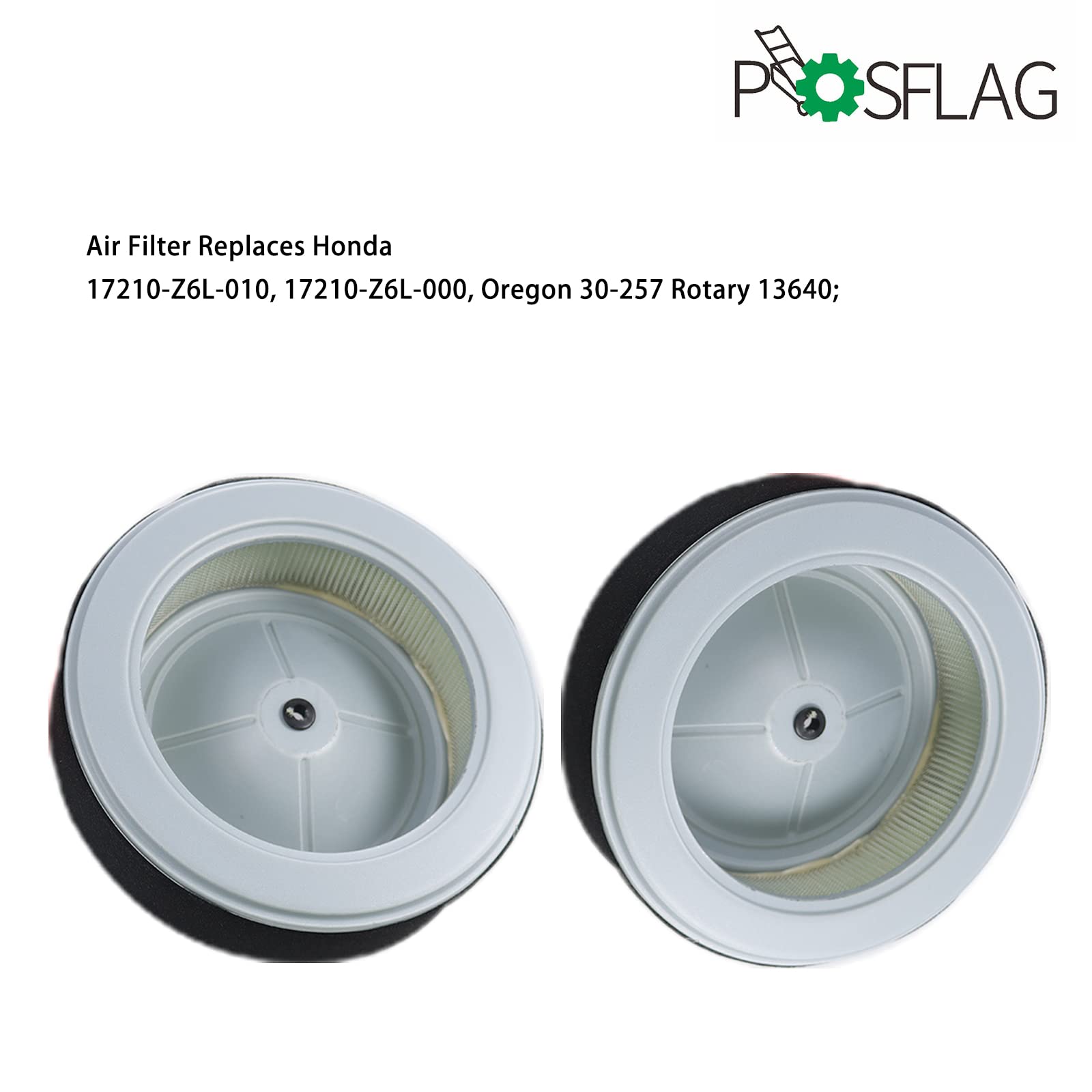 POSFLAG GX630 Air Cleaner Combo Replaces Honda 17210-Z6L-010, 17218-Z6L-000, 17210 Z6L 010, 17218 Z6L 000 for Honda GX630R, GX660R, GX690R, GX630, GX660, GX690, GX630RH, EB10000 Engines