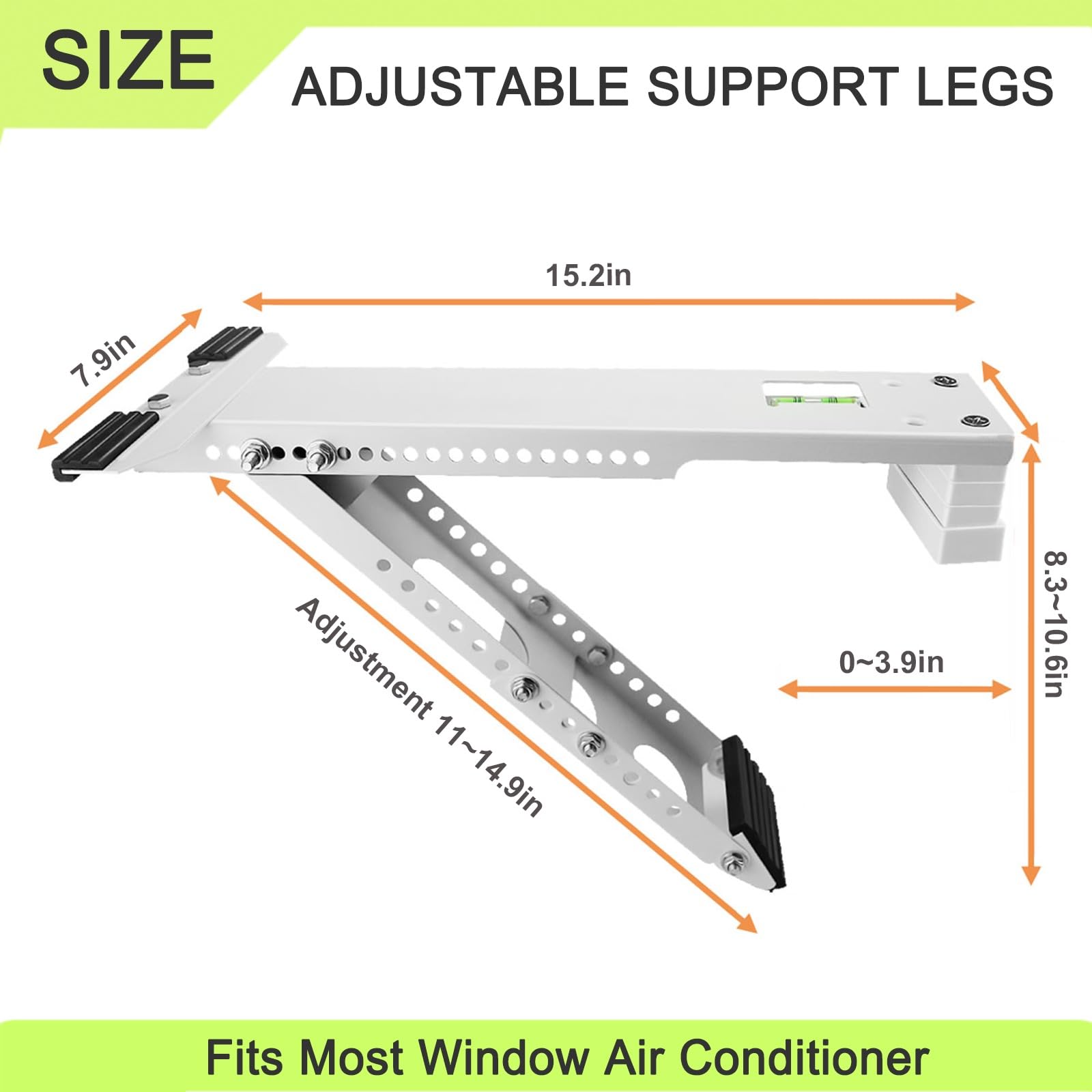 CAT SO RICH Window Air Conditioner Bracket, Universal AC Support Brackets, Heavy Duty Support Up to 165lbs