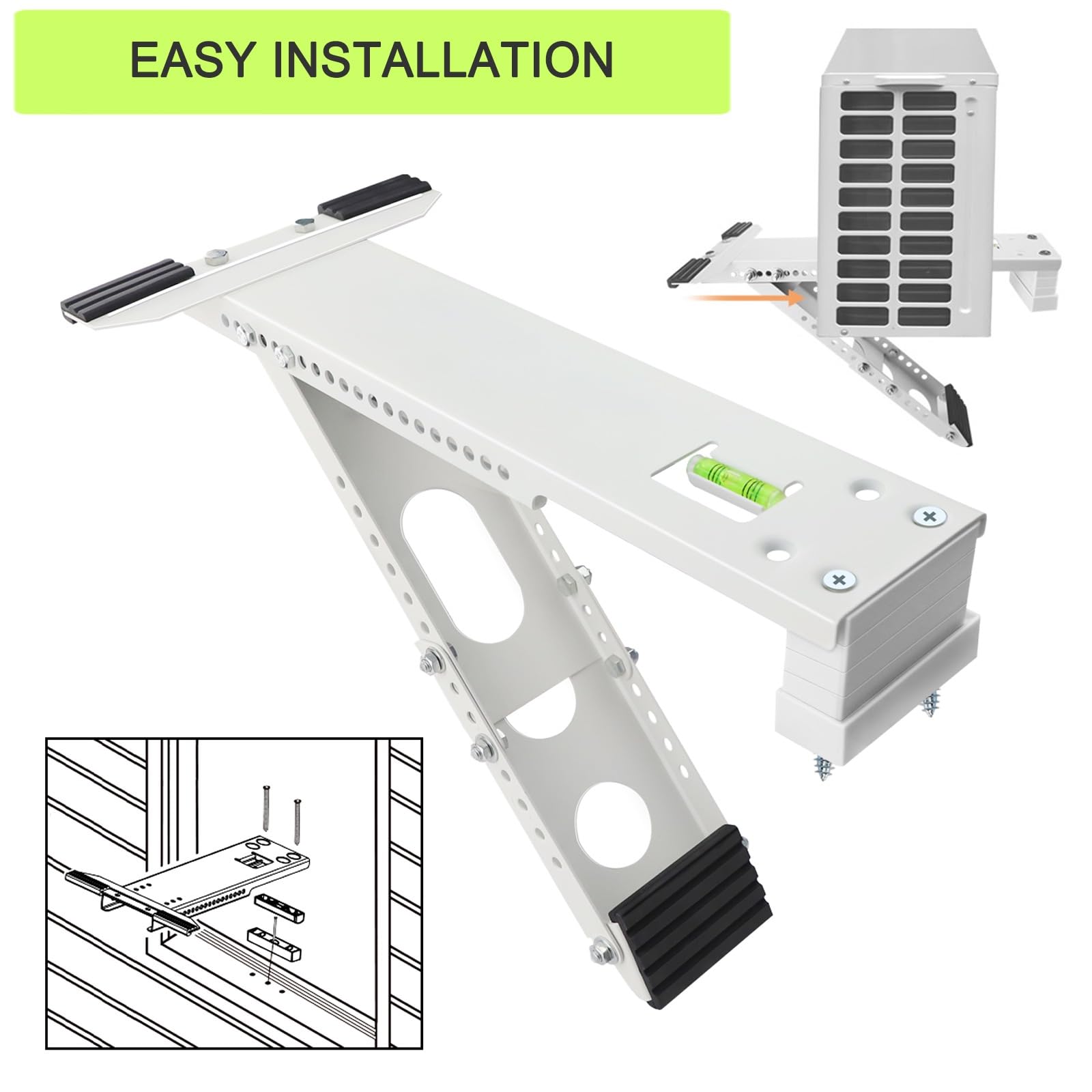 CAT SO RICH Window Air Conditioner Bracket, Universal AC Support Brackets, Heavy Duty Support Up to 165lbs