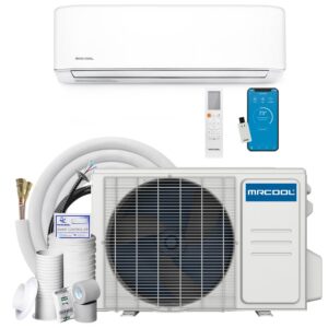 mrcool easy pro 12k btu 18 seer ductless heat pump split system - diy mini split w/ 16ft lineset