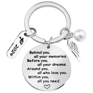 wxcatim 2024 graduation gifts keychain college graduation gifts for her him high school graduate boy girl grad inspirational gifts for daughter son graduating senior students keepsake