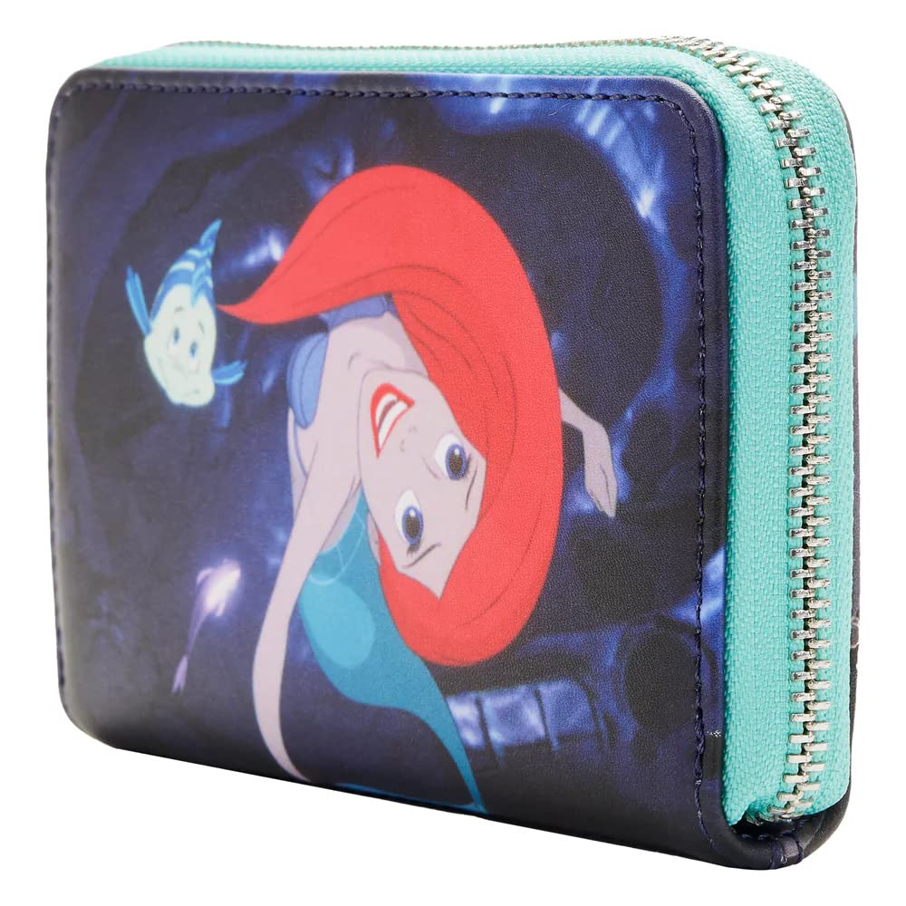 Loungefly Disney The Little Mermaid Princess Scenes Series Zip Around Wallet