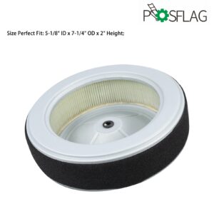 POSFLAG GX630 Air Cleaner Combo Replaces Honda 17210-Z6L-010, 17218-Z6L-000, 17210 Z6L 010, 17218 Z6L 000 for Honda GX630R, GX660R, GX690R, GX630, GX660, GX690, GX630RH, EB10000 Engines