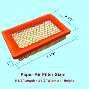 2Sets Replacement Air Filter for MTD Cub Cadet SC100 951-14632 Kohler 14 083 01-S Air Cleaner for MTD Cub Cadet Kohler Push Lawn Mower