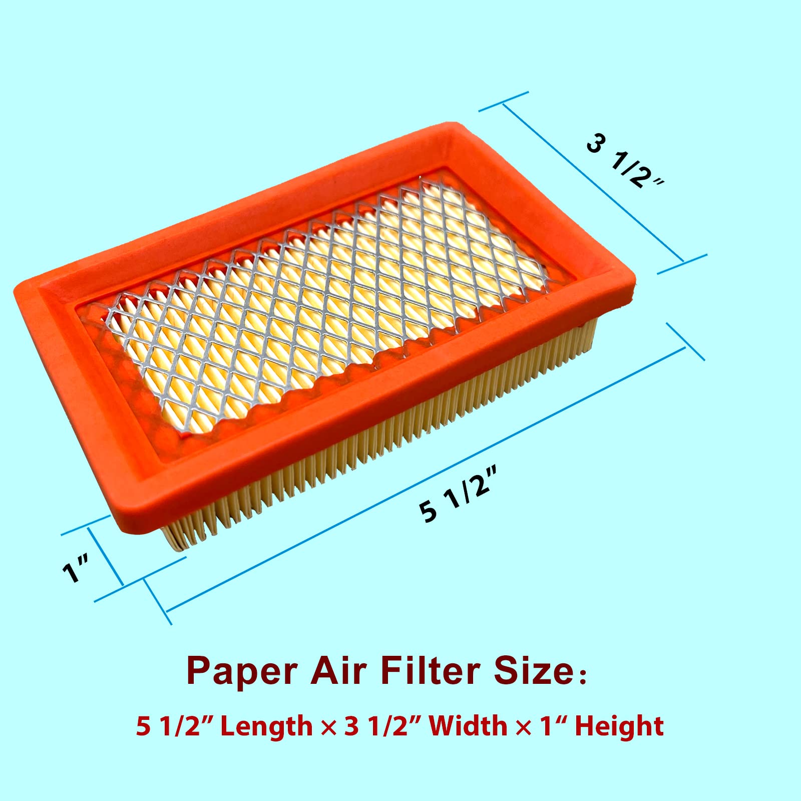 2Sets Replacement Air Filter for MTD Cub Cadet SC100 951-14632 Kohler 14 083 01-S Air Cleaner for MTD Cub Cadet Kohler Push Lawn Mower