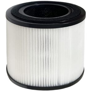 fette filter - filter compatible with bissell myair pro hub and plus air purifier replacement hepa and carbon filter part # 3069 and 3389 - pack of 1