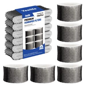 6 pack hwf62 humidifier filter compatible with sunbeam humidifier filter scm1100 & holmes replacement filter, sunbeam filter a, scm1701, scm1702, scm1762, scm2409