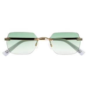 Prive Revaux DB Touch Rimless Sunglasses – Handcrafted Quality with 100% UV Protection – For Men & Women – Emerald