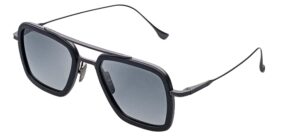 dita 7806-n-blk-blk-52 - flight.006 sunglasses black iron - matte black w/ black to clear gradient polarized 52mm