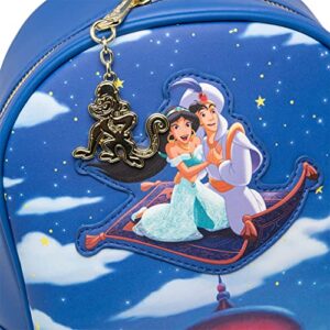 Loungefly Disney Glow in the Dark Aladdin and Jasmine Magic Carpet Ride Backpack