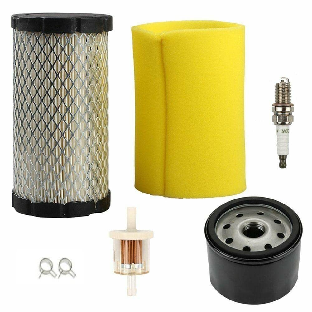 Hannah Dean 793569 793685 Air Filter Oil Filter Fuel Filter Tune Up Service Kit Replacement for Briggs & Stratton Intake 20-21 HP Riding Lawn Mower