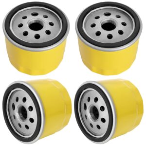 replacement b&s 492932 oil filter fit for hu sqvarna jd engine - mower filter compatible with hu yth22v46 yth24v48, john dee re d130 d105, craftsman t1000 lt2000 lawn tractor, poulan cub cad et mower